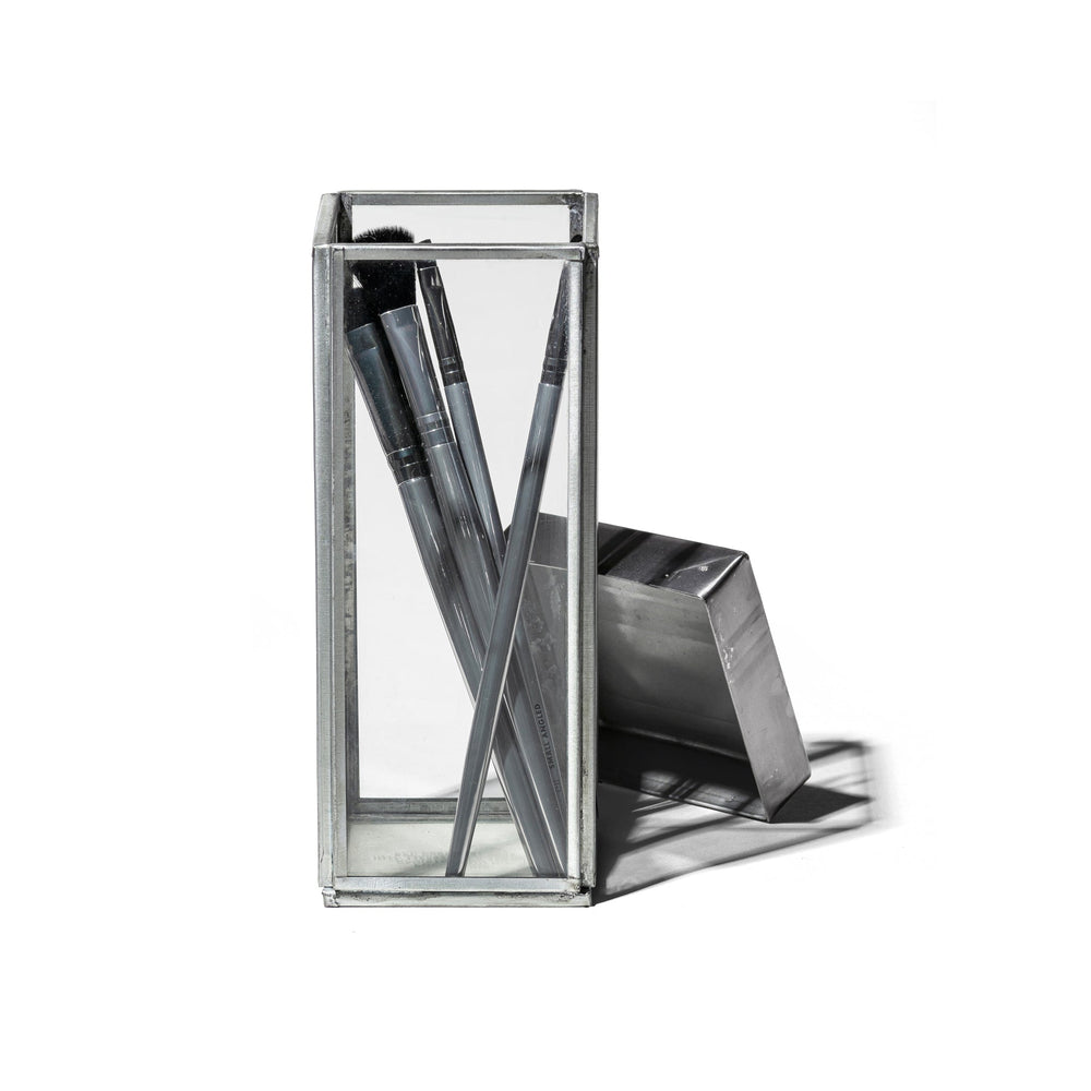 GLASS BOX WITH RECYCLE STEEL LID / Pen Stand – PUEBCO KOREA