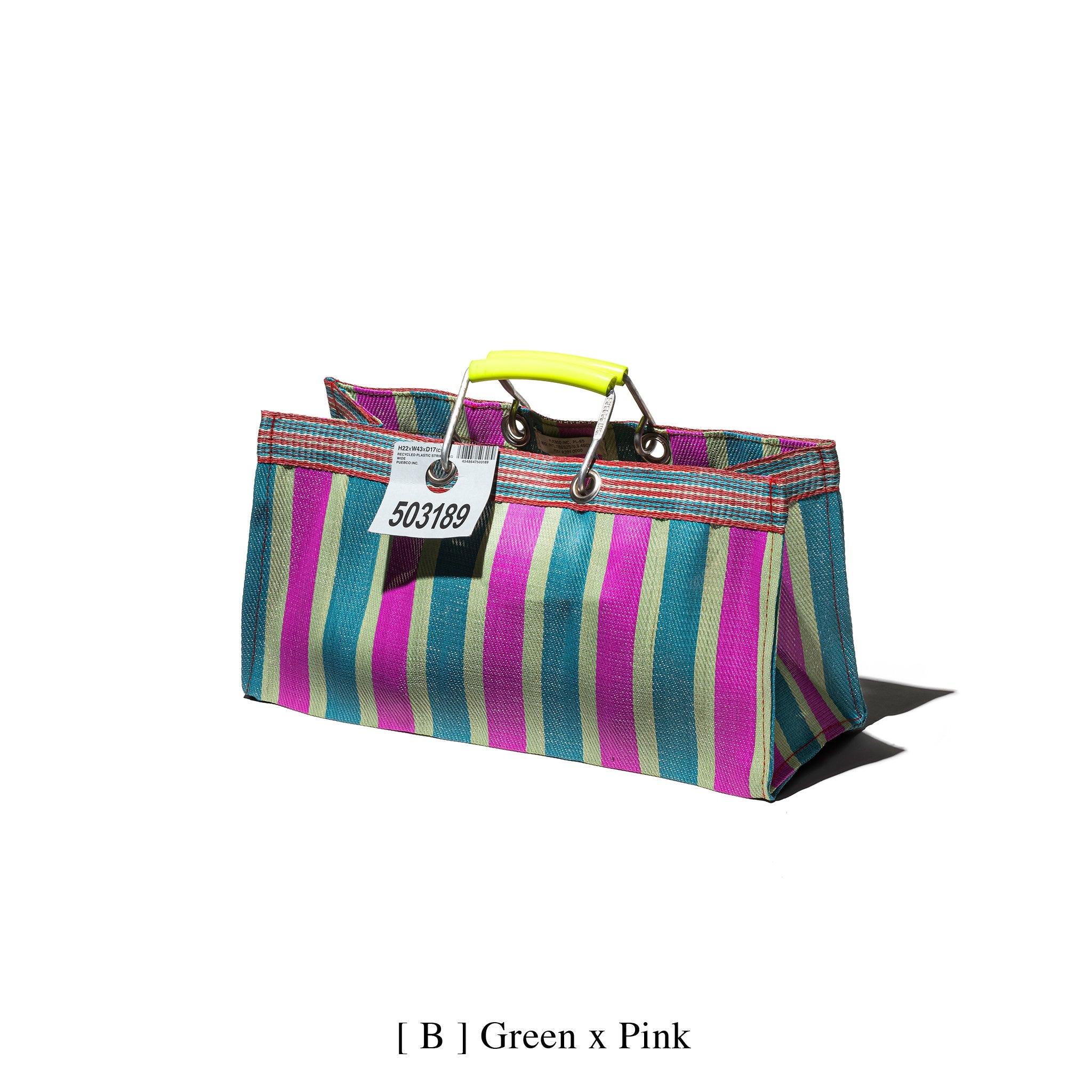 RECYCLED PLASTIC STRIPE BAG / Wide – PUEBCO KOREA