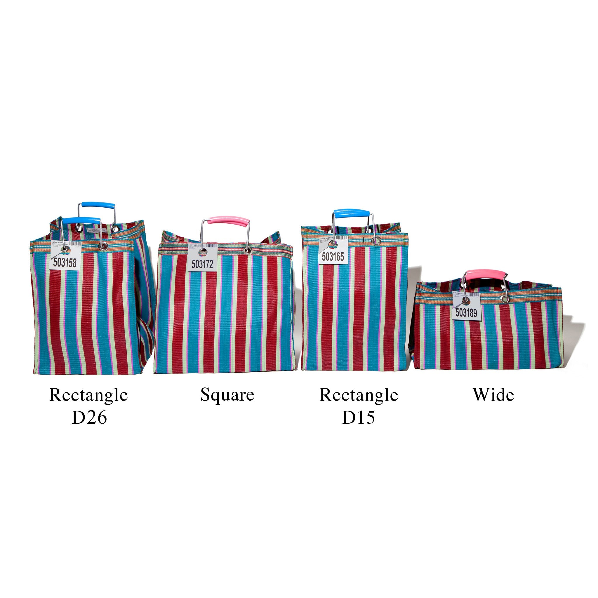 RECYCLED PLASTIC STRIPE BAG / Wide – PUEBCO KOREA